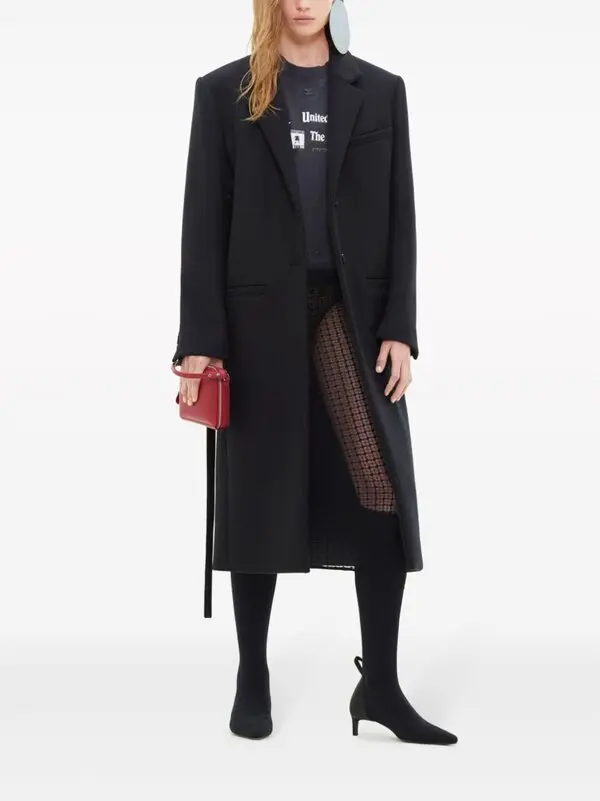 COURREGES Strap-detail Single-breasted Coat