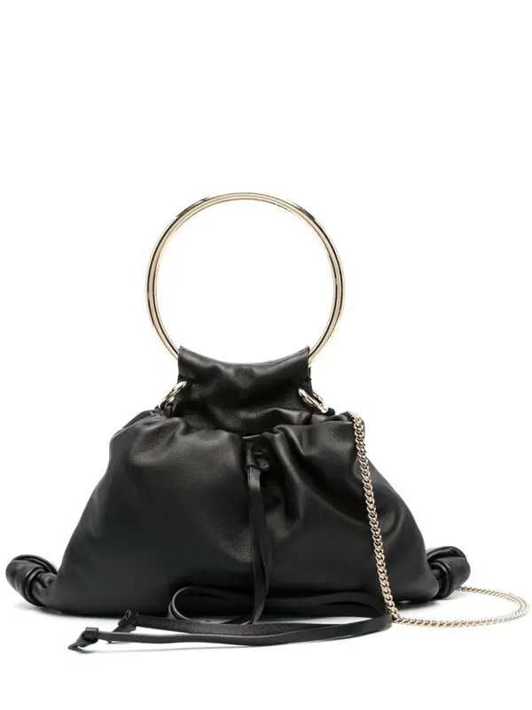 Chloé Arlène Leather Tote Bag With Metallic Handle
