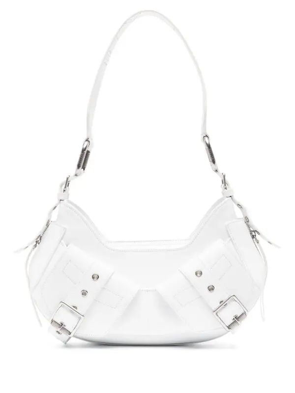 BIASIA Y2k Leather Shoulder Bag - White
