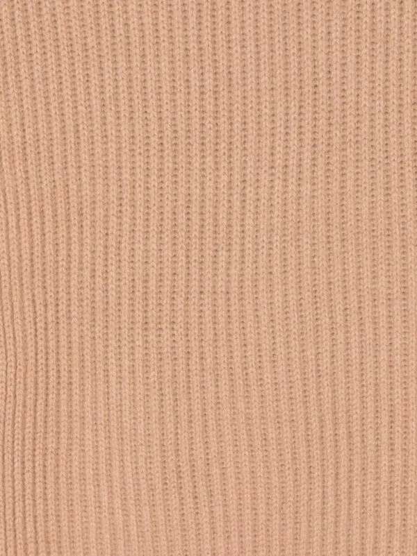 JOSEPH Ribbed-knit Merino Wool Scarf - Neutrals