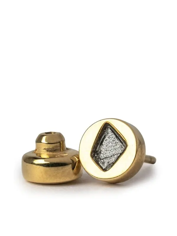 PARTS OF FOUR Diamond Stud Single Earring - Gold