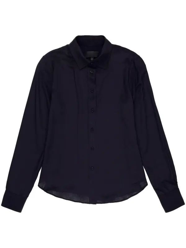 NILI LOTAN Gaia Silk Shirt - Black