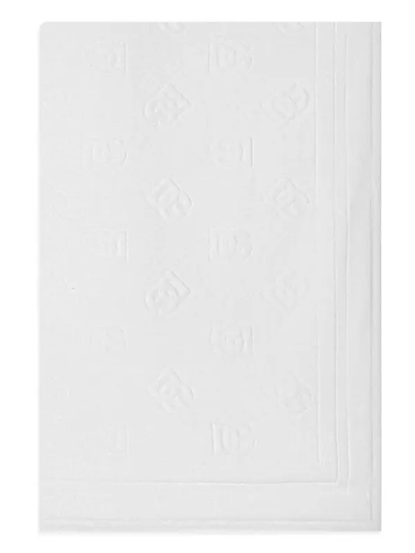Dolce & Gabbana Logo-jacquard Cotton Beach Towel - White