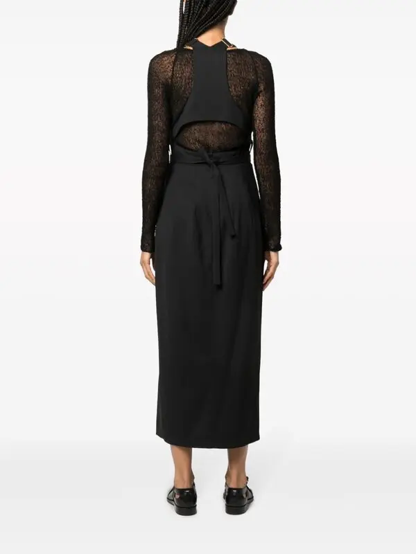 PATOU Virgin Wool-blend Pinafore Dress