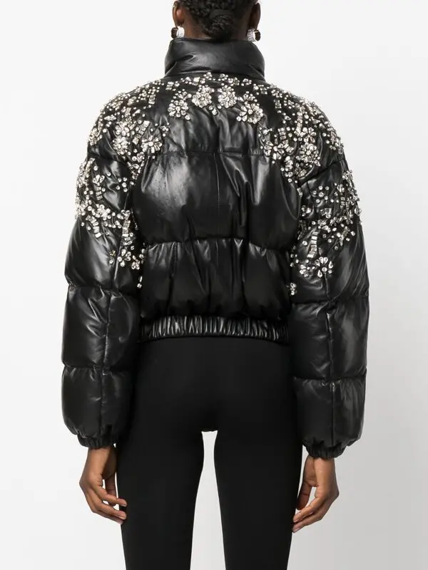 Philipp Plein Crystal-embellished Puffer Jacket