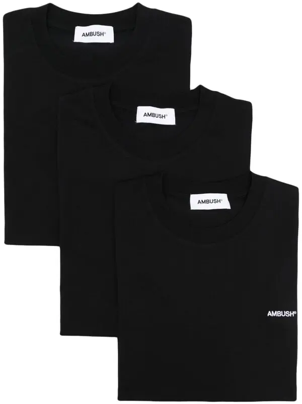 AMBUSH Logo-embroidered Crew-neck T-shirt