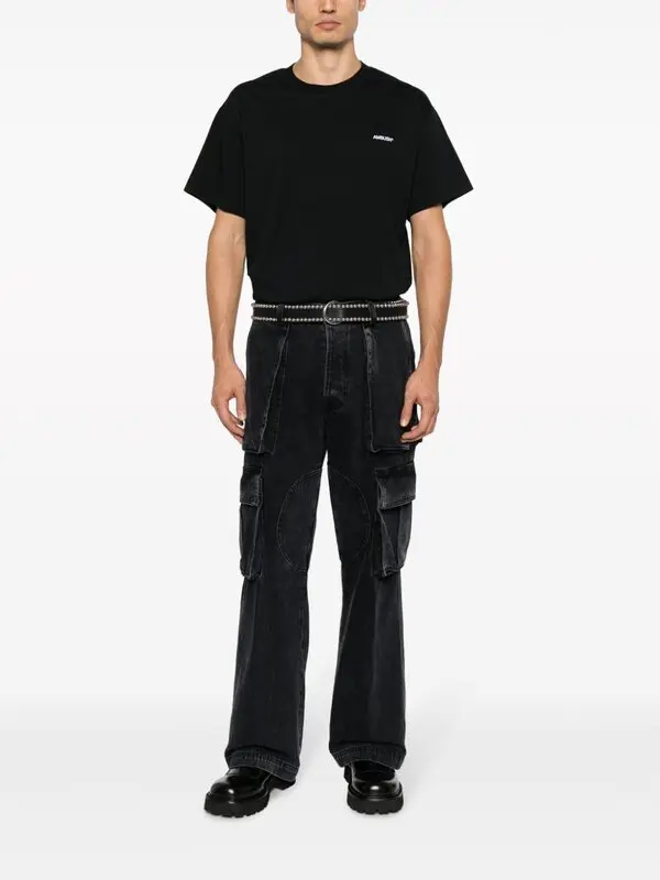 AMBUSH Logo-embroidered Crew-neck T-shirt
