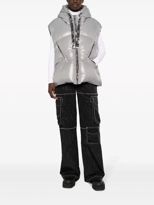 Khrisjoy Hooded Padded Gilet - Grey
