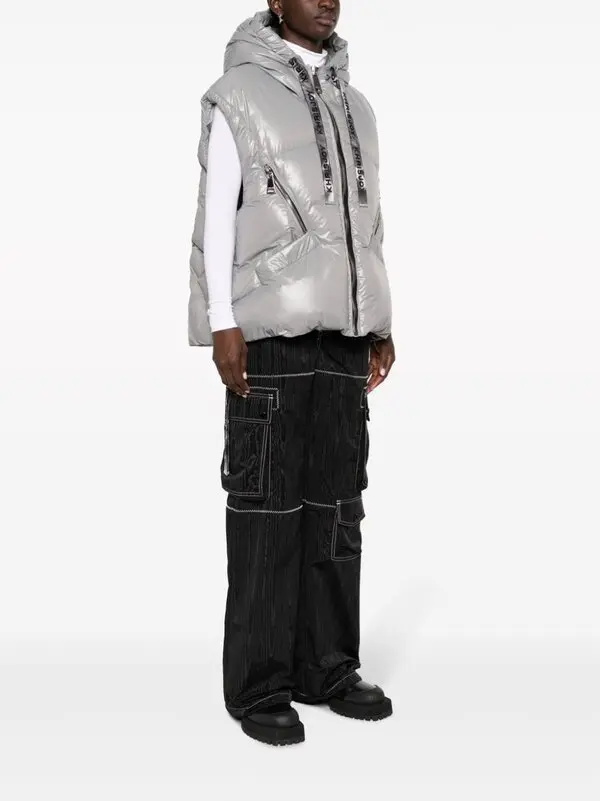 Khrisjoy Hooded Padded Gilet - Grey