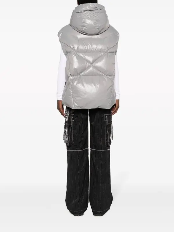 Khrisjoy Hooded Padded Gilet - Grey