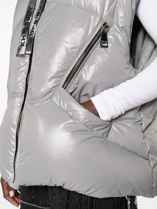Khrisjoy Hooded Padded Gilet - Grey