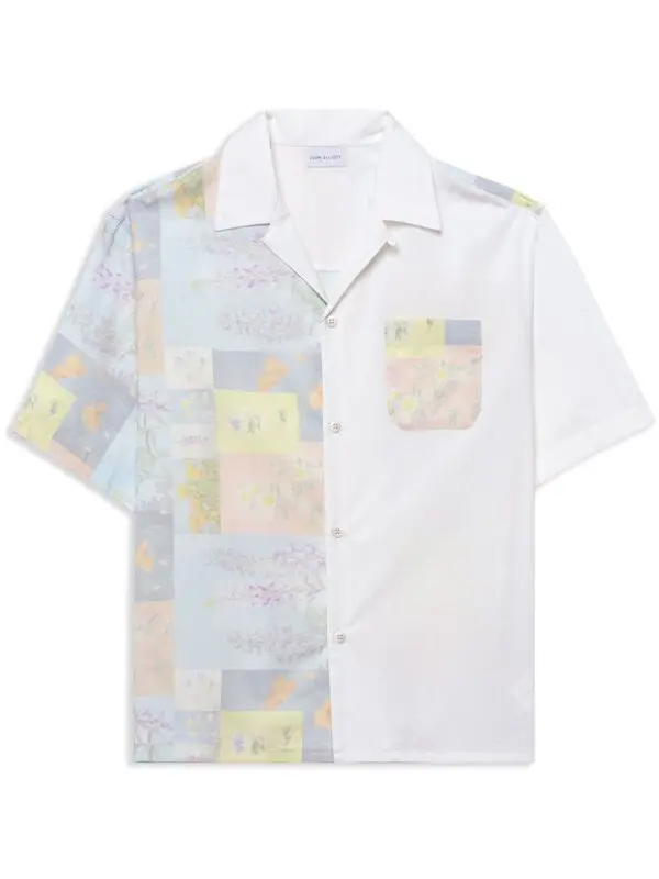 John Elliott Floral-print Short-sleeve Shirt
