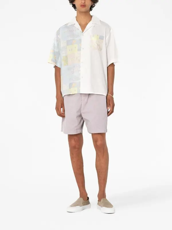 John Elliott Floral-print Short-sleeve Shirt