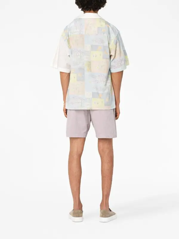 John Elliott Floral-print Short-sleeve Shirt