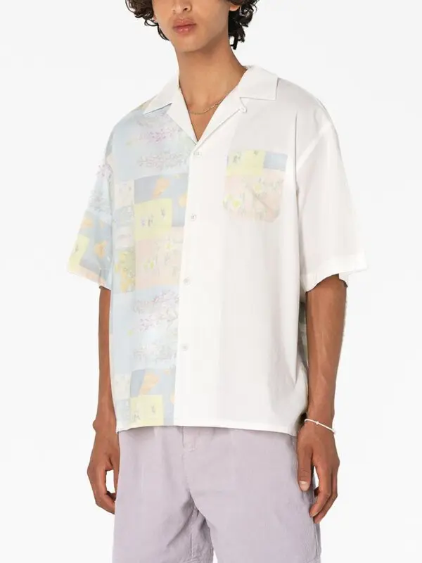 John Elliott Floral-print Short-sleeve Shirt