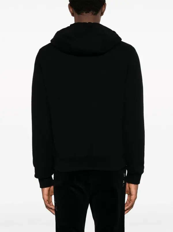 MOORER Brigno-mrw Zip-up Hooded Jacket - Black