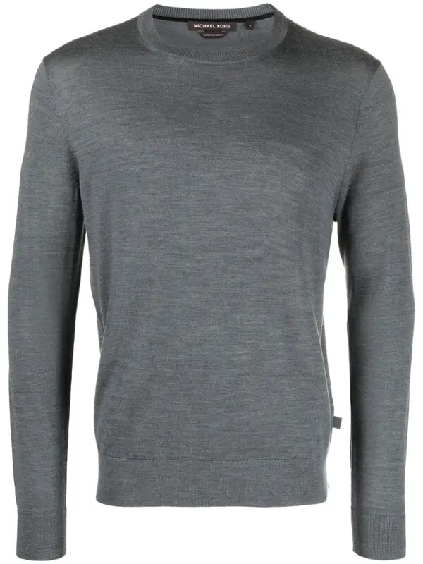 Michael Kors Crew-neck Merino Wool Jumper - Grey