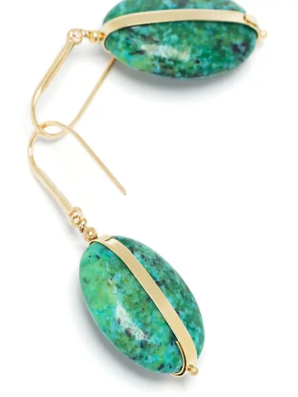 Isabel Marant Étoile Gold-tone Drop Earrings With Gemstone Detailing