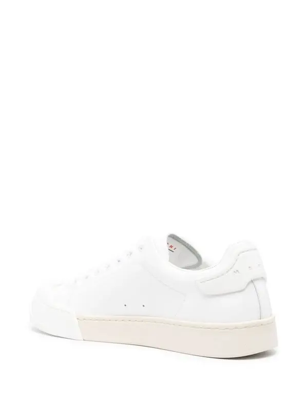 Marni Logo-debossed Leather Sneakers - White