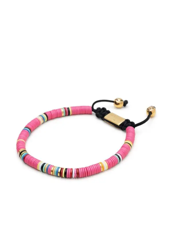 NIALAYA JEWELRY Logo-plaque Beaded Bracelet