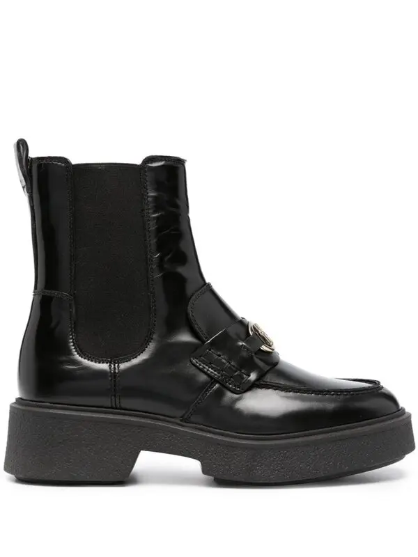 Tommy Hilfiger 45mm Logo-plaque Ankle Boots