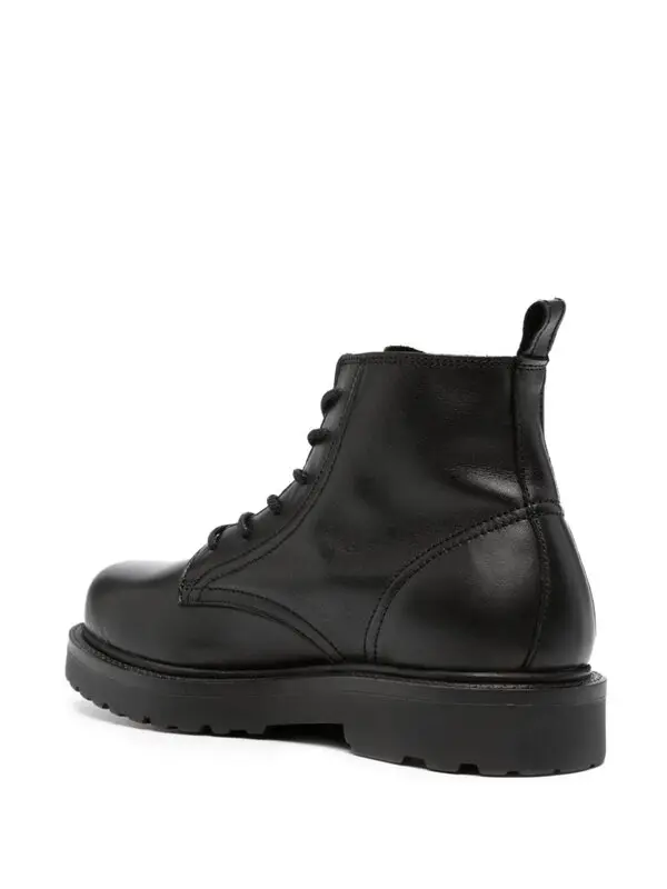 Tommy Hilfiger Logo-patch Leather Boots