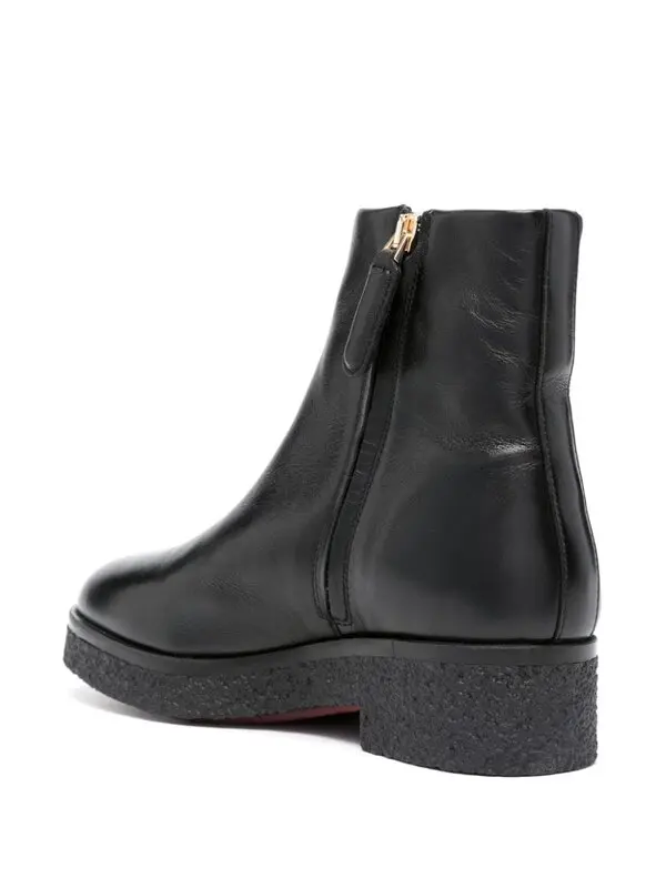 Tommy Hilfiger Logo-plaque Leather Ankle Boots