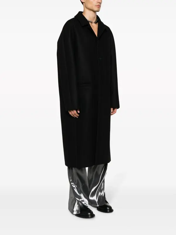 COURREGES Single-breasted Wool-blend Coat