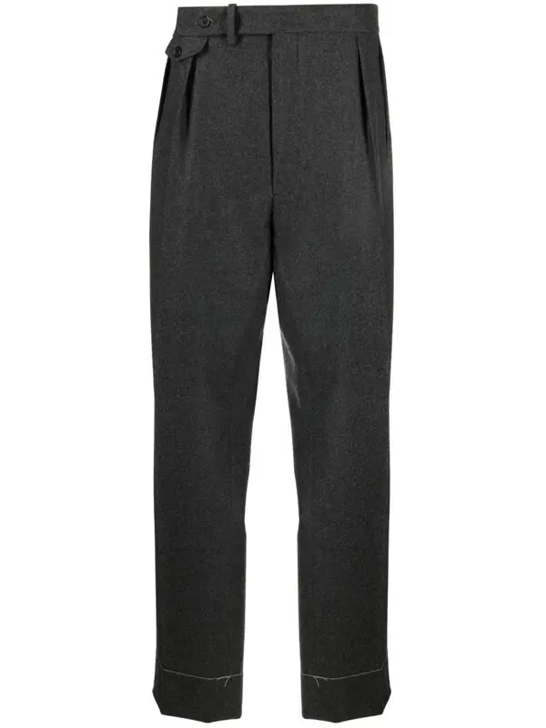 Ralph Lauren Purple Label Straight-leg Tailored Trousers - Grey