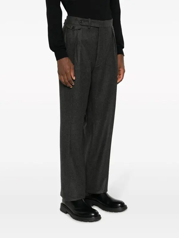 Ralph Lauren Purple Label Straight-leg Tailored Trousers - Grey