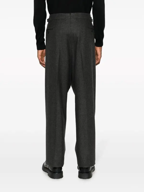 Ralph Lauren Purple Label Straight-leg Tailored Trousers - Grey