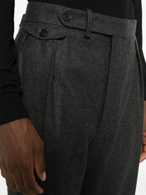 Ralph Lauren Purple Label Straight-leg Tailored Trousers - Grey