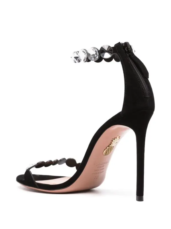 AQUAZZURA Maxi Tequila 110mm Crystal-embellished Sandals