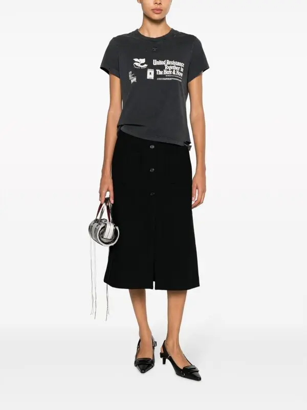 COURREGES Resistance Destroyed T-shirt