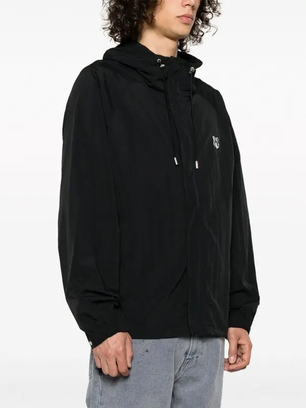 Maison Kitsuné Fox Head-patch Hooded Windbreaker