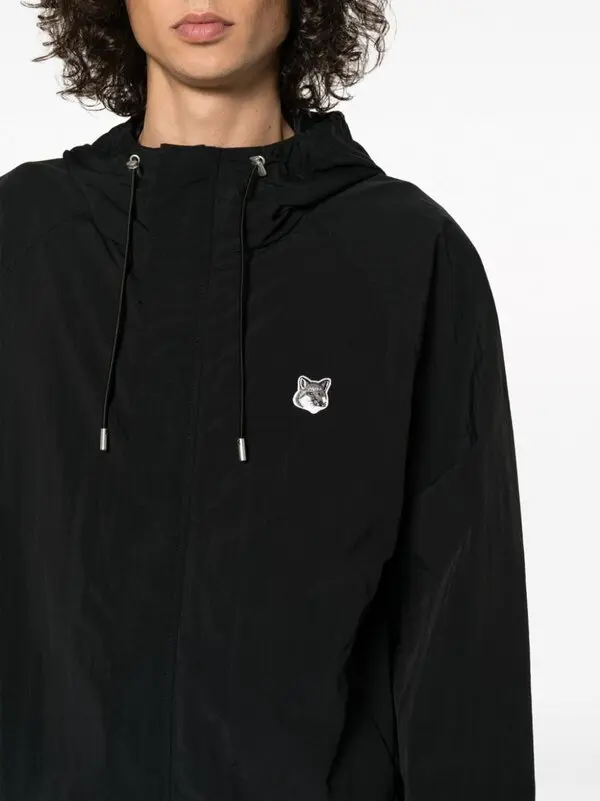 Maison Kitsuné Fox Head-patch Hooded Windbreaker