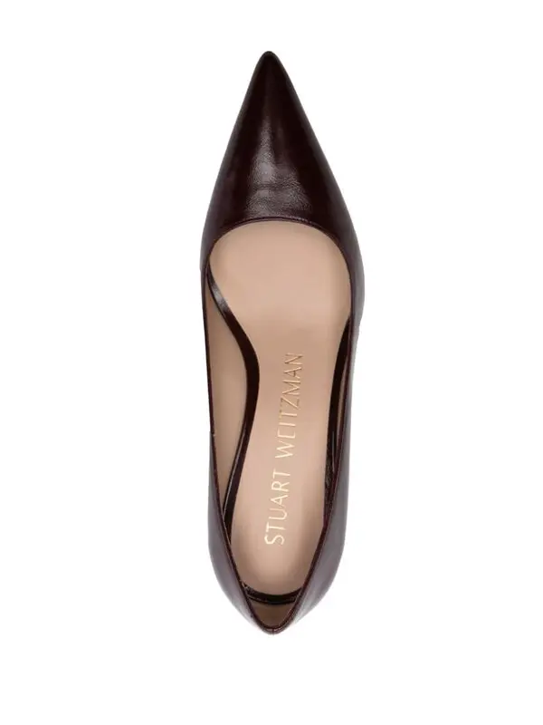 STUART WEITZMAN Pointed-toe 75mm Pumps - Purple