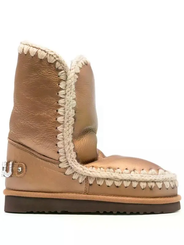Mou Eskimo 24 Rhinestone-embellished Boots - Brown