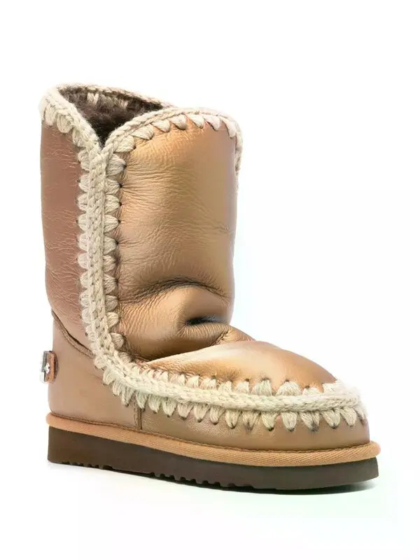 Mou Eskimo 24 Rhinestone-embellished Boots - Brown