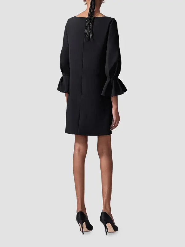 Carolina Herrera Silk Puff-sleeve Shift Minidress