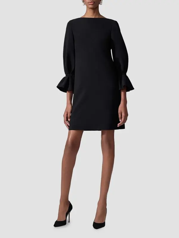 Carolina Herrera Silk Puff-sleeve Shift Minidress