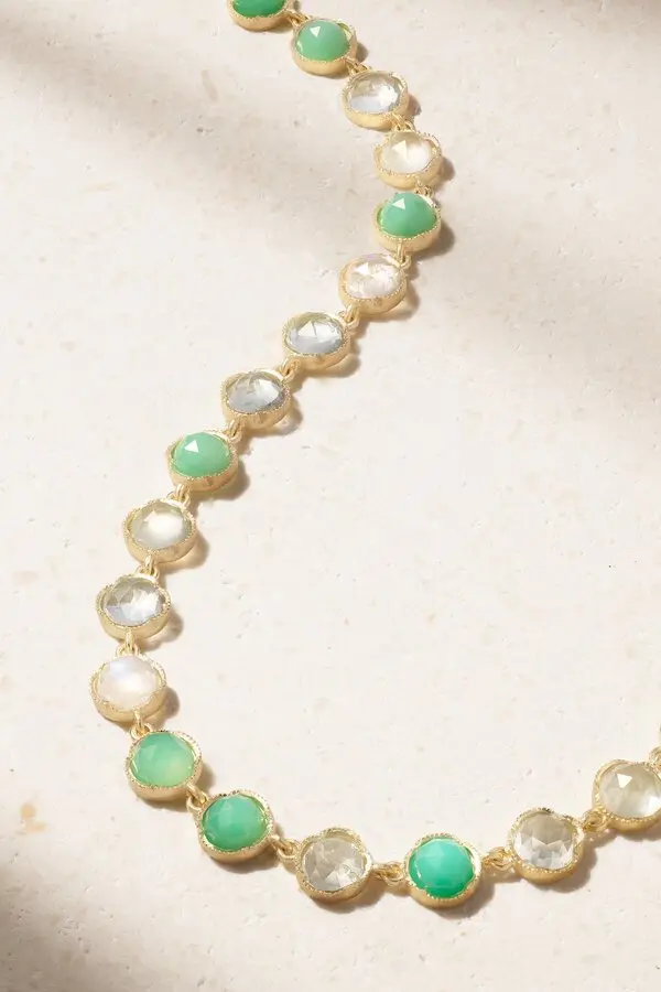 Irene Neuwirth 18-karat Gold Multi-stone Necklace