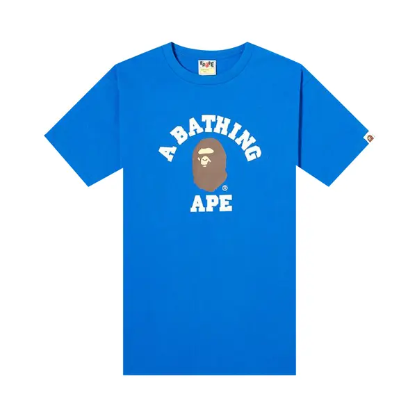 A BATHING APE College Tee - Blue