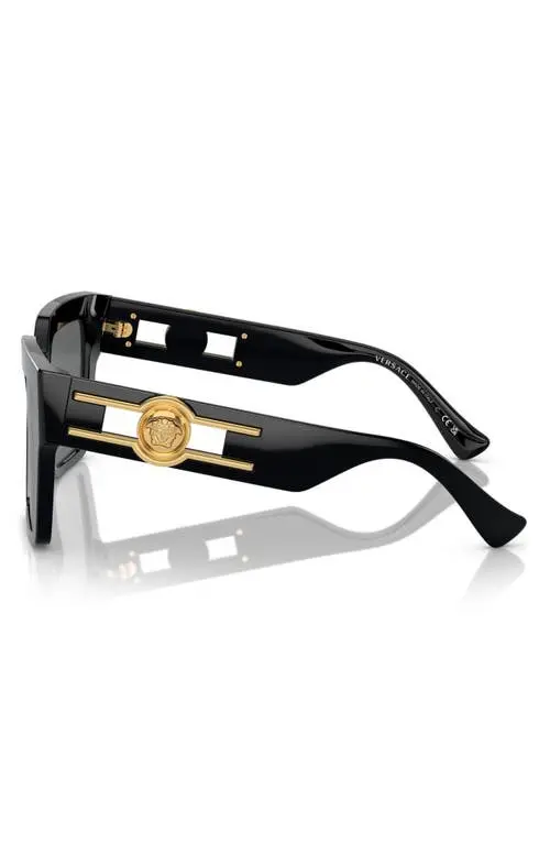 Versace 55mm Butterfly Sunglasses - Black