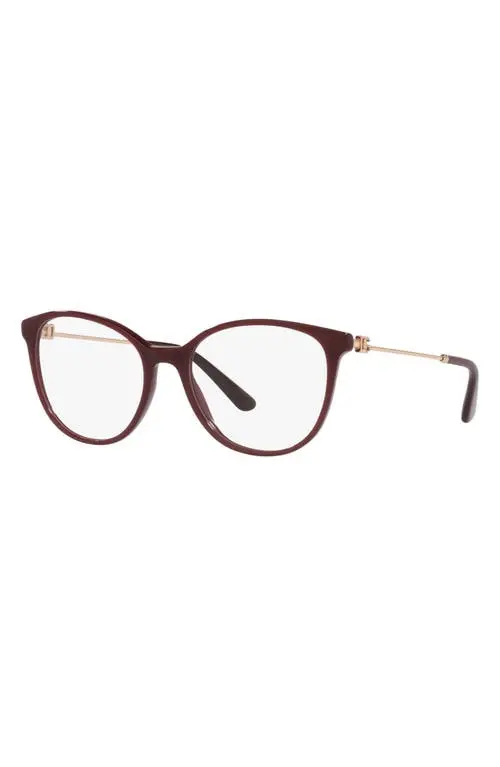 Dolce & Gabbana 52mm Butterfly Eyeglasses - Bordeaux/demo Lens
