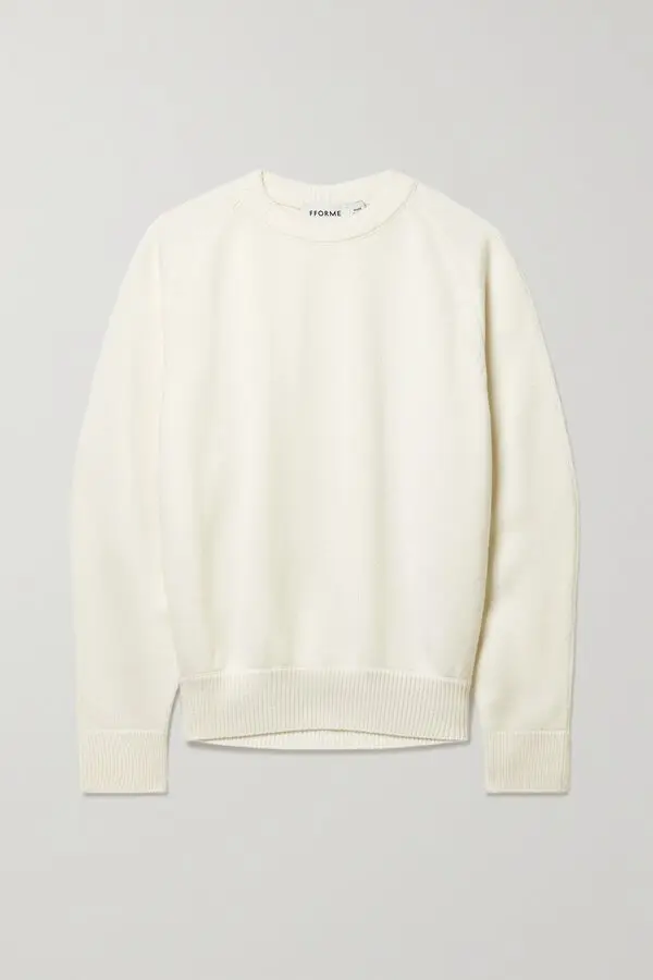 FFORME Net Sustain Hannah Pleated Cashmere Sweater