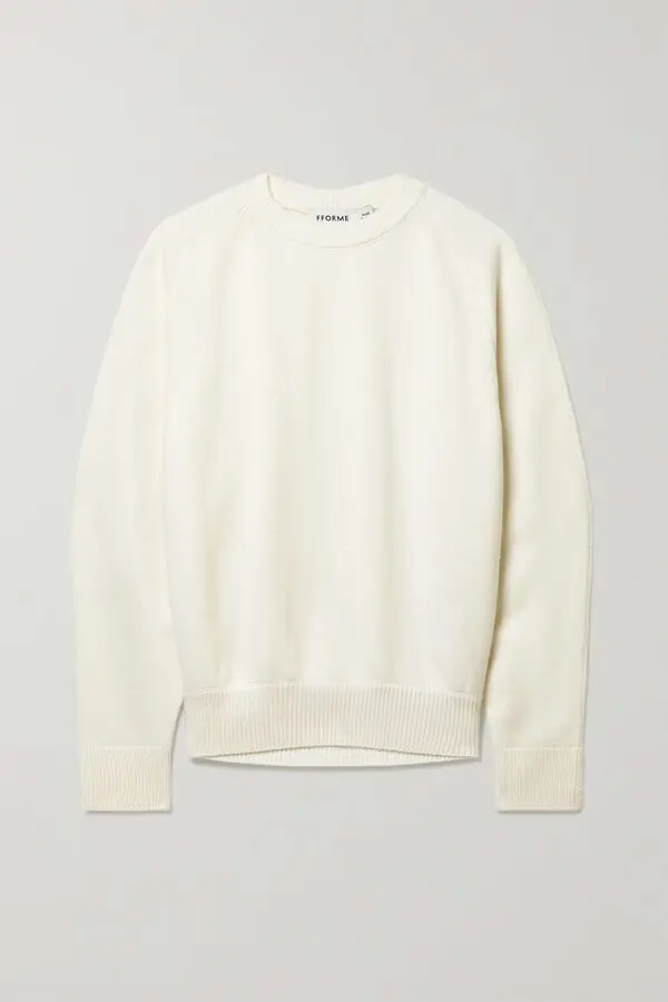 FFORME Net Sustain Hannah Pleated Cashmere Sweater
