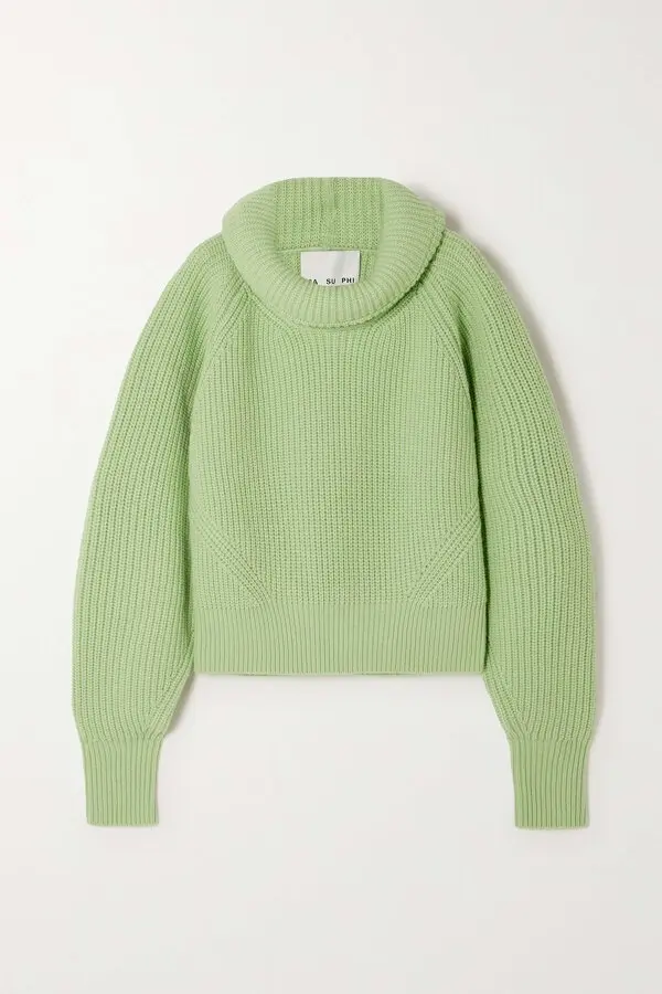 Sasuphi Ribbed Wool And Cashmere-blend Turtleneck Sweater
