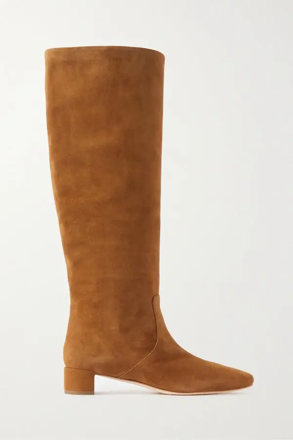 LOEFFLER RANDALL Indy Suede Knee Boots - Brown