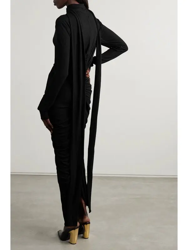 Givenchy Cutout Ruched Stretch-crepe Gown